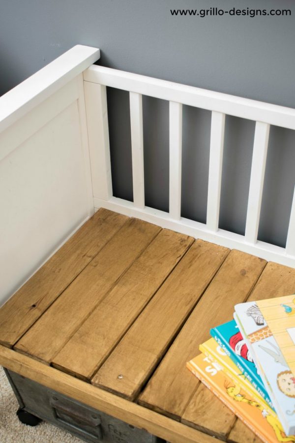 Repurposed Crib Turned Kids Bench • Grillo Designs