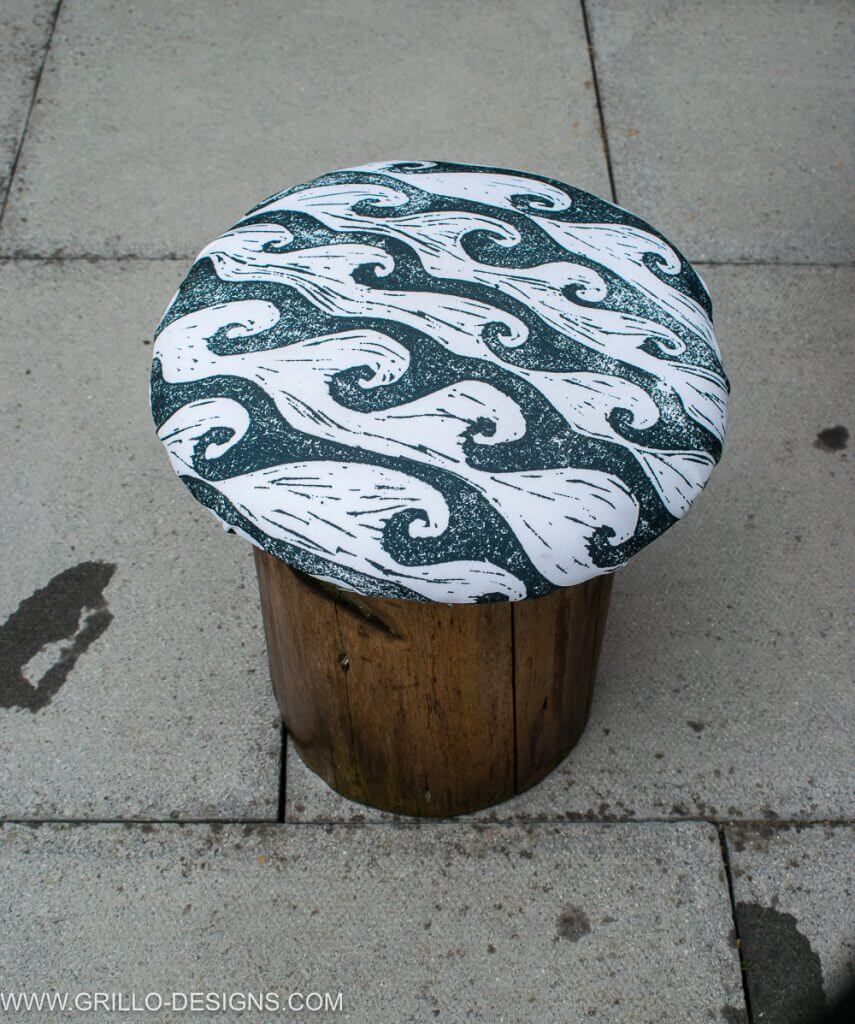 How to build a Tree Trunk Table (with Spoonflower) • Grillo Designs