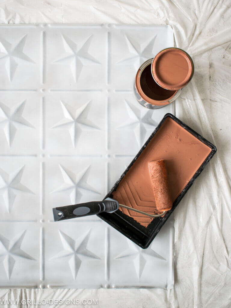 How to Paint Tin Tiles (and create a faux tile feature wall) • Grillo ...