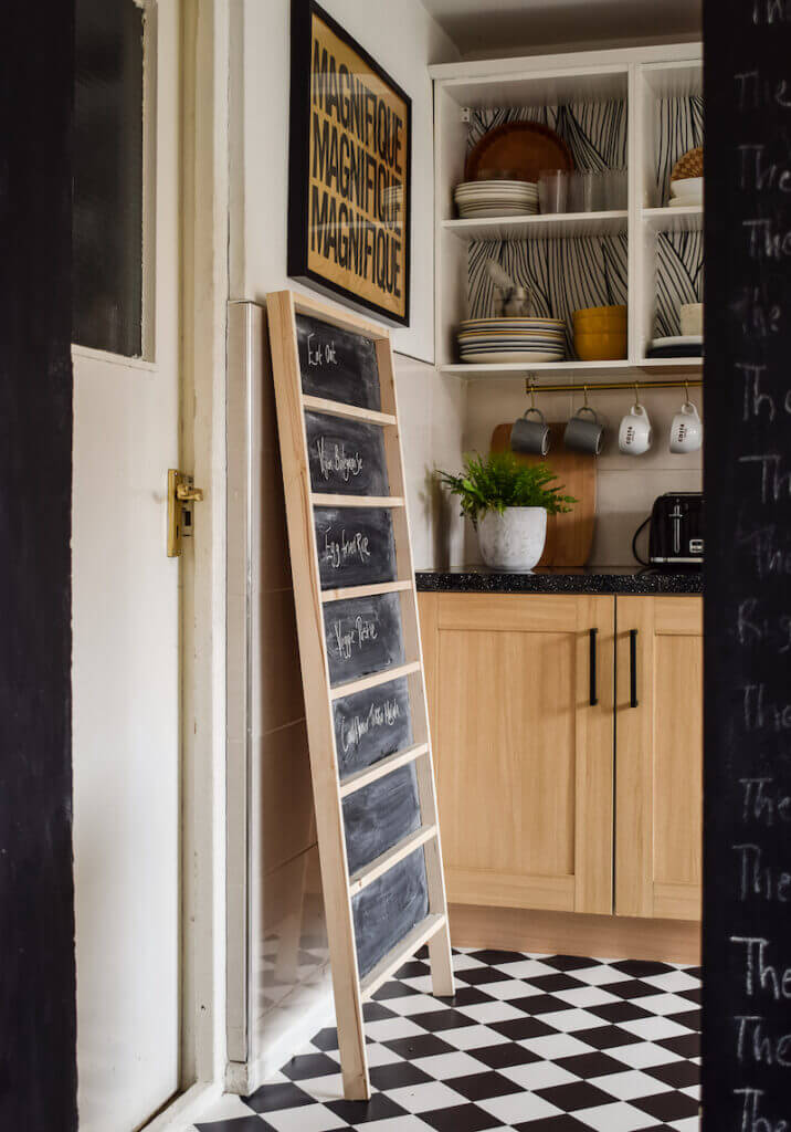 How to Make a DIY Chalkboard Menu (without using power tools) • Grillo ...
