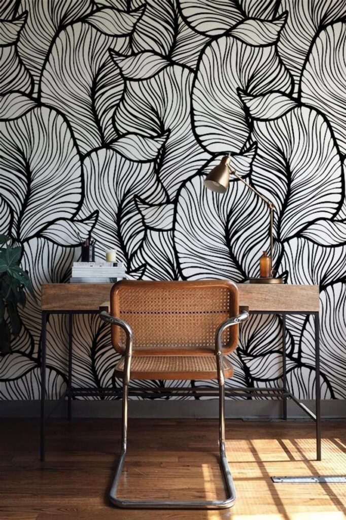 12 BEST MONOCHROME SELF-ADHESIVE WALLPAPER PATTERNS