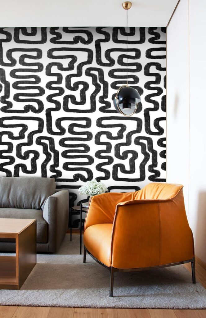 12 BEST MONOCHROME SELF-ADHESIVE WALLPAPER PATTERNS